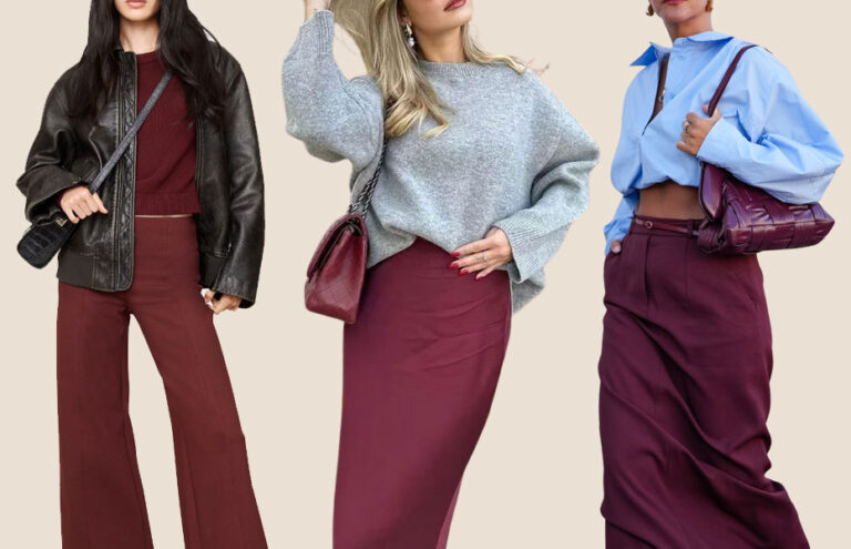 8 Burgundy Color Combination Outfit Ideas